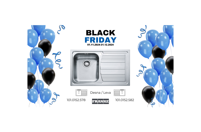 Black Friday Akcija - Korito sudopera - Franke - Logica Line LLX 611 - Inox - Leva/Desna