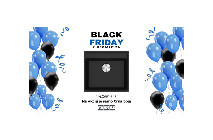 Black Friday Akcija - Korito sudopera - Franke - Maris 2.0 MRG 610-52-TL - Granitna - Crna