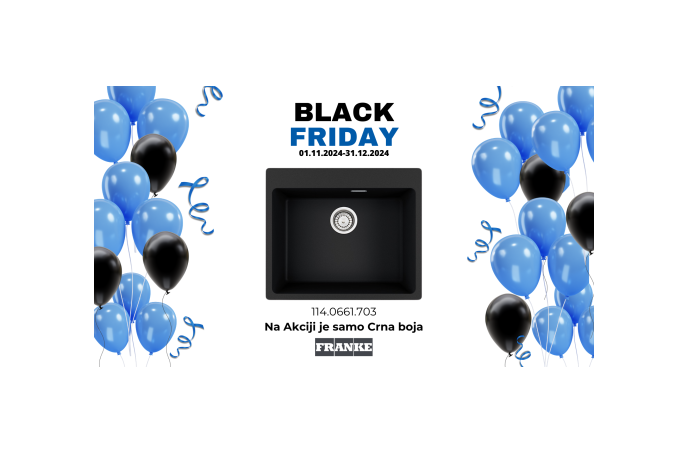 Black Friday Akcija - Korito sudopera - Franke - Maris MRG 610-54 FTL - Granitna - Crna