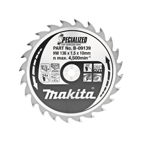 MAKITA B-09139 list za testeru od tvrdog metala 136mm