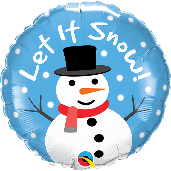 28195
18″ Foil Let It Snow Snowman