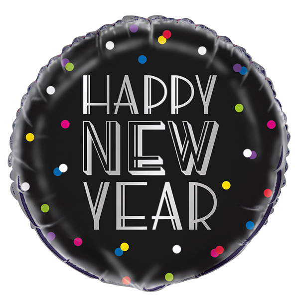 72947U
18″ Foil Happy New Year Neon Dots