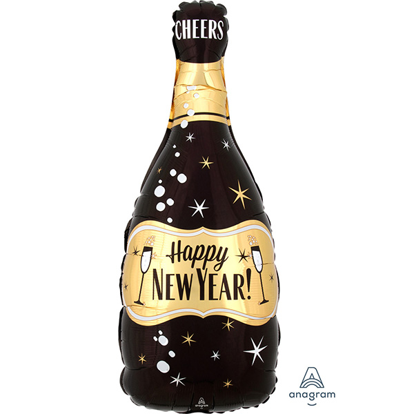 4044101
Shape Happy New Year Gold & Black Bubbly Bottle