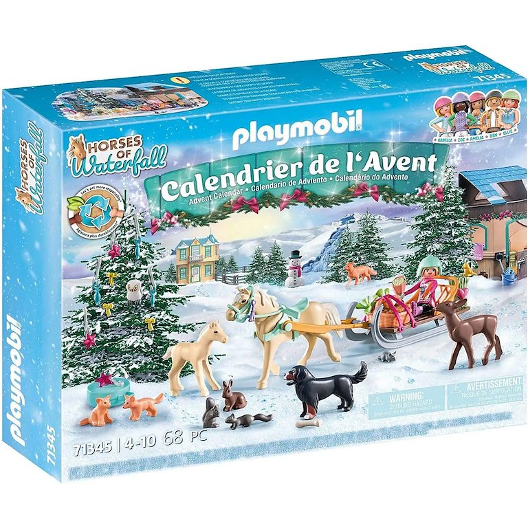 Playmobil Horses of Waterfall Advent kalendar - božićna vožnja sankama