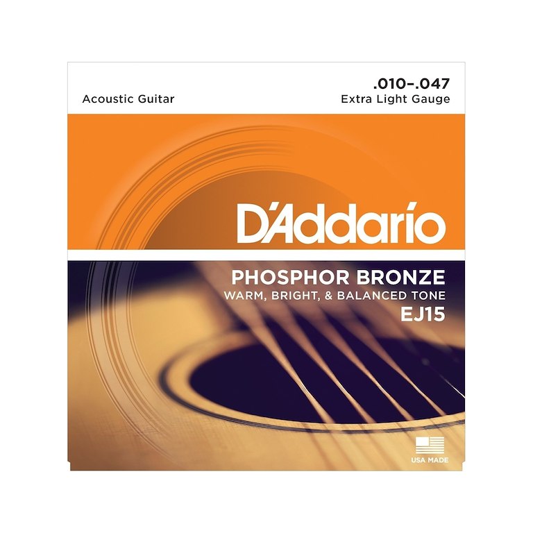 D`ADDARIO EJ15 FOSFOR BRONZA, EXTRA LIGHT 10-47