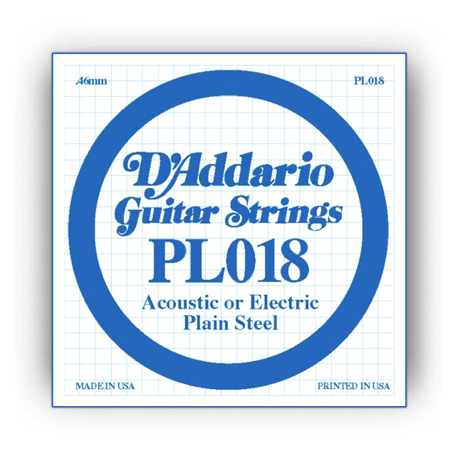 D`ADDARIO 018 KOMADNA ŽICA ZA ELEKTRIČNU I AKUSTIČNU GITARU