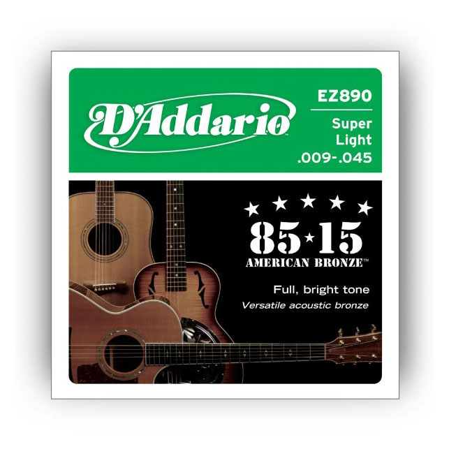 D`ADDARIO SET ŽICA ZA AKUSTIČNU GITARU 85/15 SUPER LITE