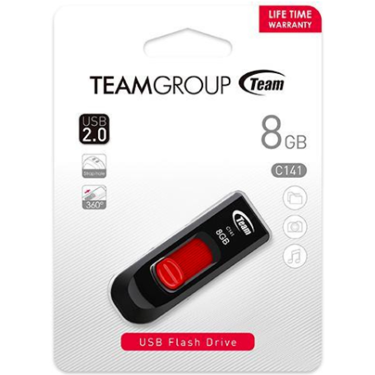 TeamGroup TC1418GR01 8GB C141 USB 2.0 RED