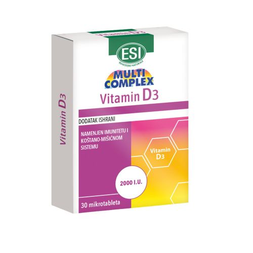 AKCIJA!!! ESI - Vitamin D3 2000IU 30 kapsula, 1+1 gratis