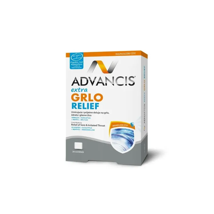 ADVANCIS Extra GRLO RELIEF 20 lozengi