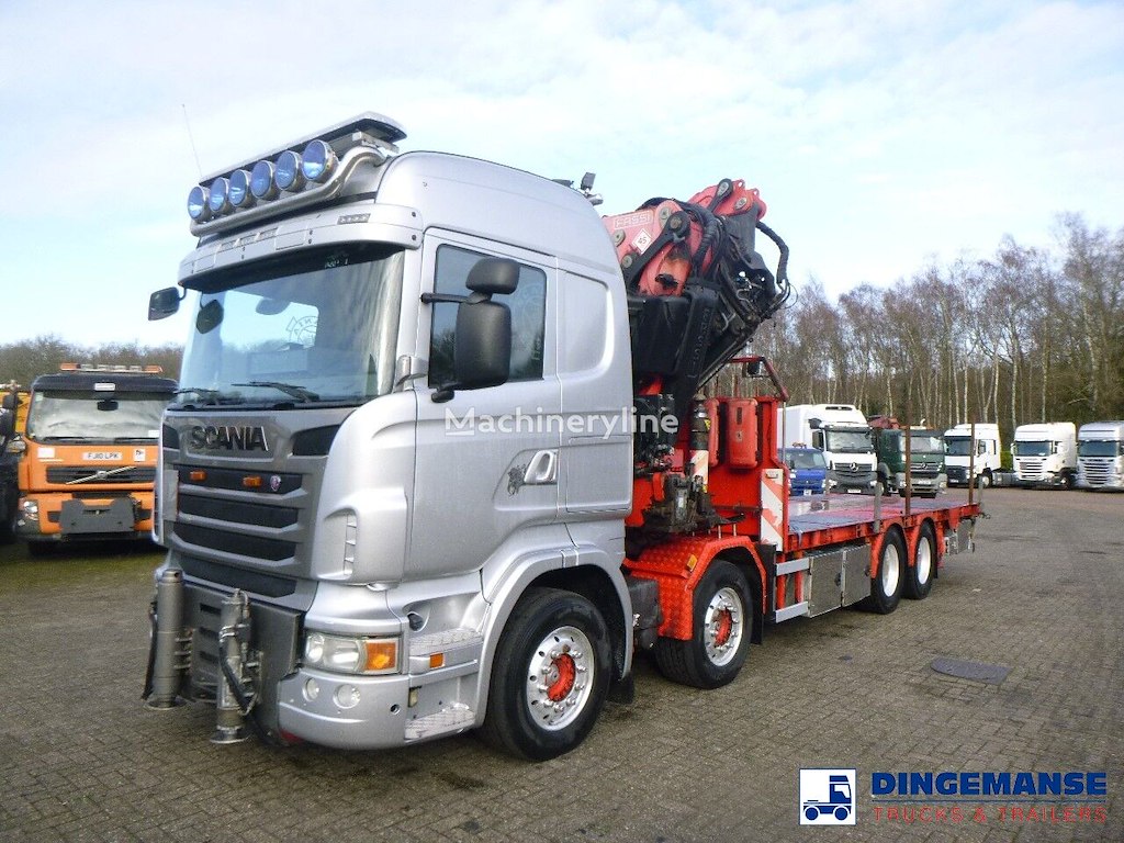 Scania R 480 LB 8X4 + Fassi F800BXP.27 + jib pokretna dizalica