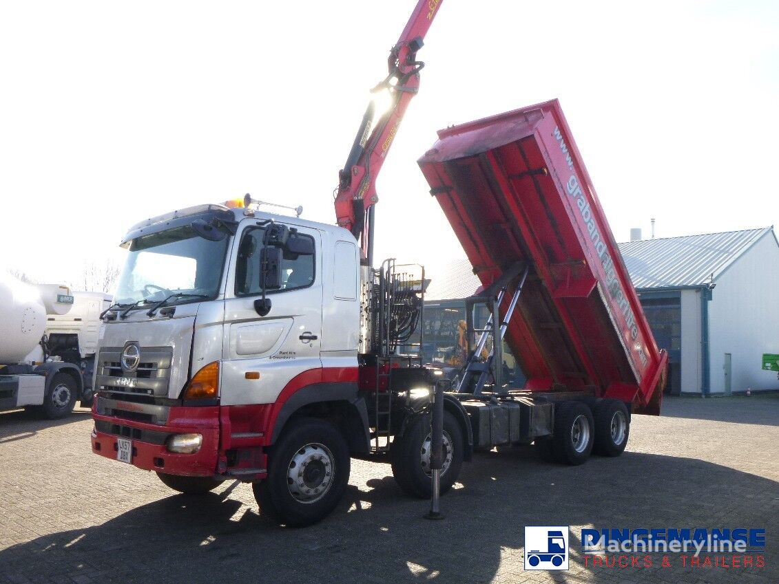 Hino FY1EUKA 8x4 tipper RHD + Palfinger E120L + grapple pokretna dizalica