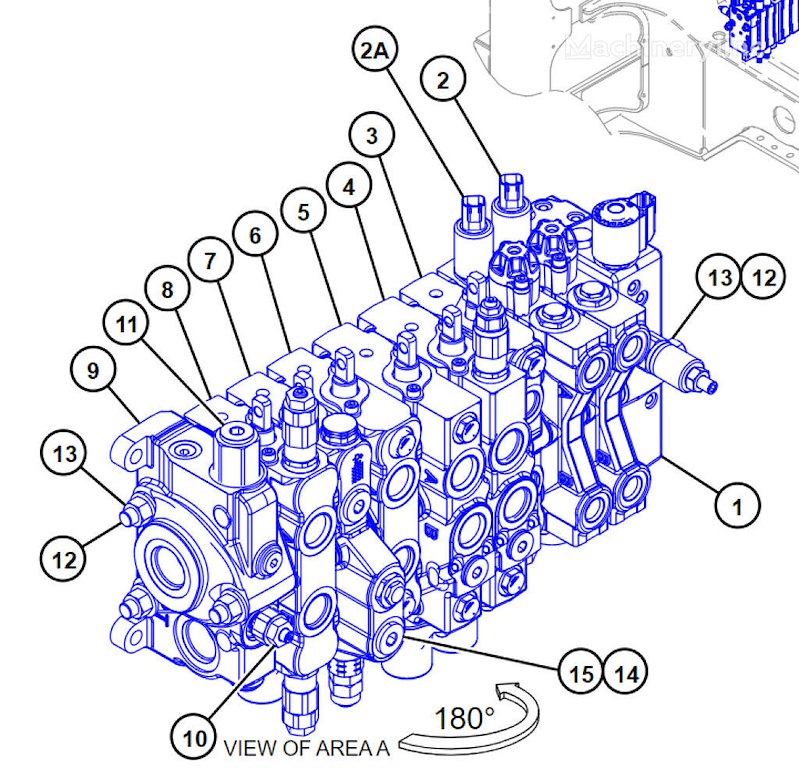 Caterpillar 5725875 5725875 hidraulični razvodnik za Caterpillar 450 bagera-utovarivača