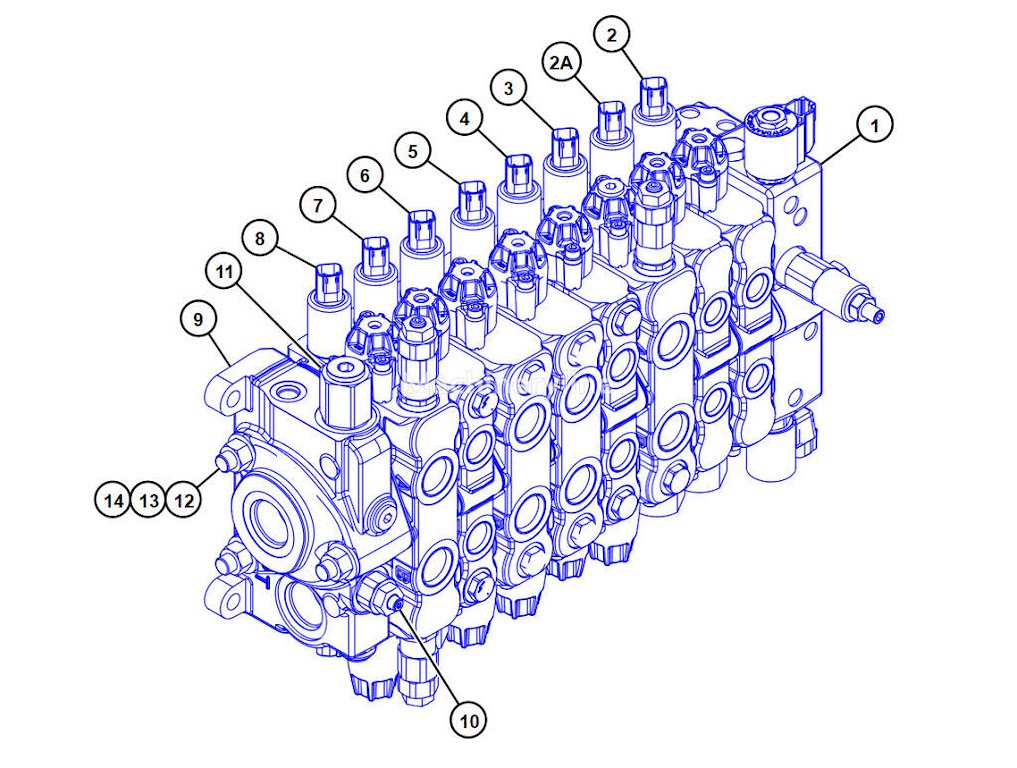 Caterpillar 5661227 5661227 hidraulični razvodnik za Caterpillar 432 444 bagera-utovarivača