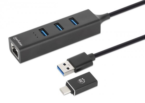 Manhattan 3-Port USB 3.0 Type-CA Combo Hub