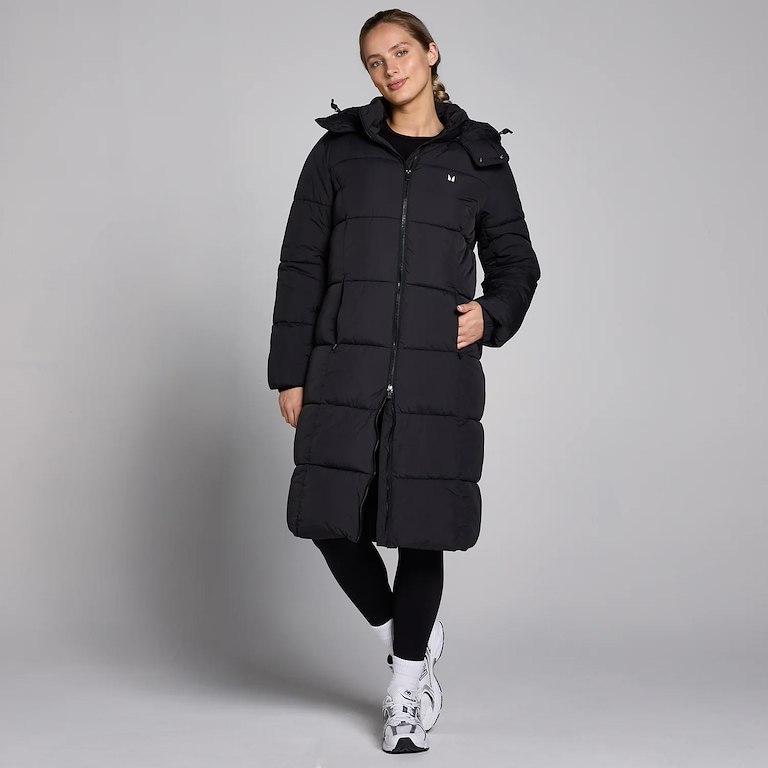 MP Women's Long Padded Puffer Jacket - ženska jakna - crna