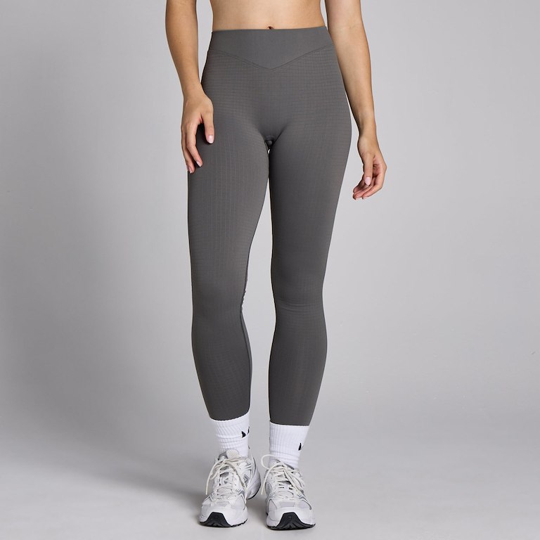 MP Women's Lifestyle Waffle Seamless Leggings − ženske helanke − čeličnosive