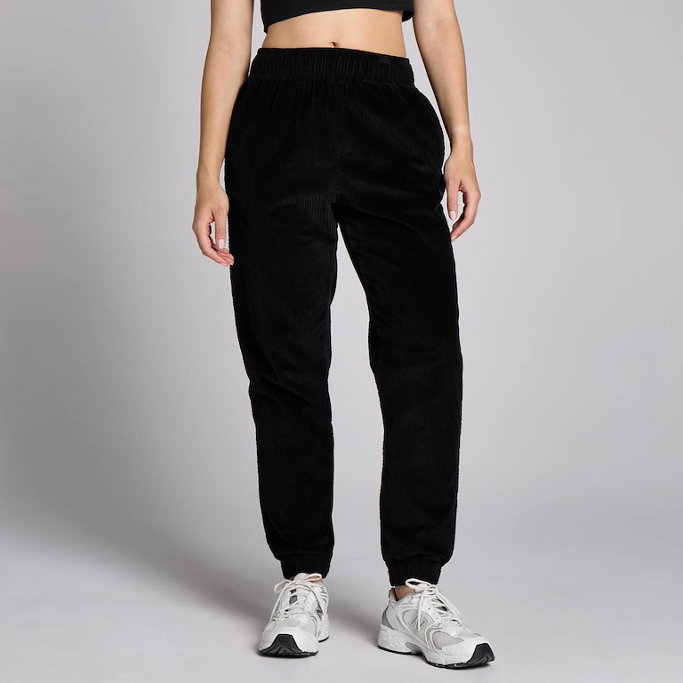 MP Women's Lifestyle Corduroy Jogger - ženski donji deo trenerke - crni