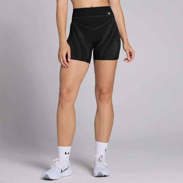 MP Women's Tempo Seamless Linear Shorts − ženski šorts − crni