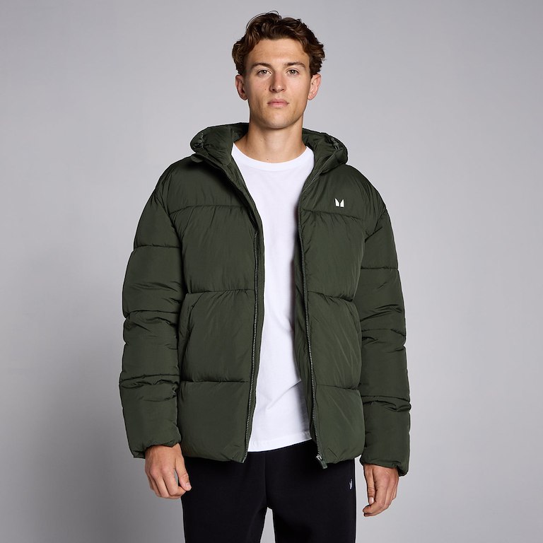 MP Men's Short Puffer Jacket - muška jakna - tamnozelena