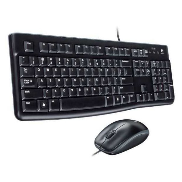 LOGITECH Žična tastatura i miš MK120 US, crni