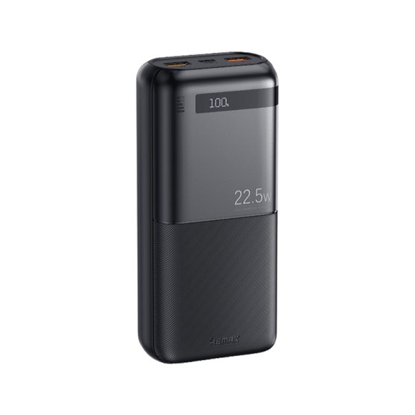 REMAX Power Bank Piloteer 20W PD+22.5W QC 20000mAh RPP-72, crna