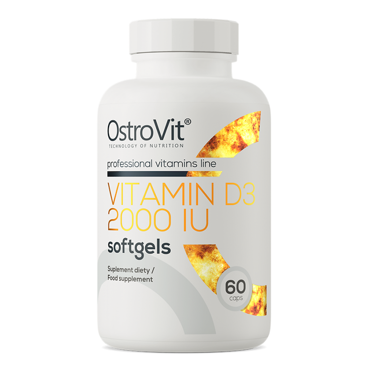 Ostrovit Vitamin D3, 2000IU softgels, 60 kaps