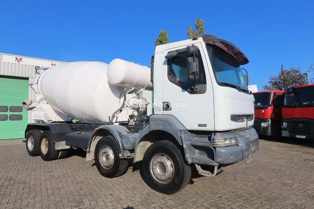 Renault Kerax 420 8x4, FULL SPRING, Very clean kamion s mešalicom za beton