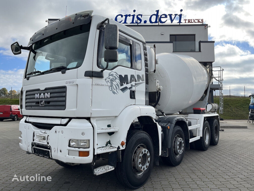 Stetter na šasiji MAN TGA 35.430 8x4 Stetter 10 cbm kamion s mešalicom za beton