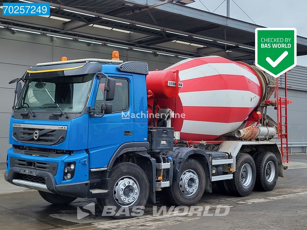 Volvo FMX 410 8X4 8m3 Big-Axle 2xTanks Steelsuspension Euro 5 kamion s mešalicom za beton