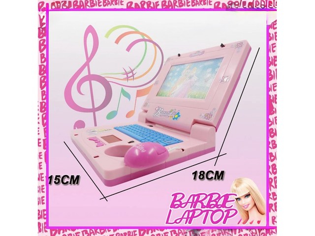 Muzički laptop rozi