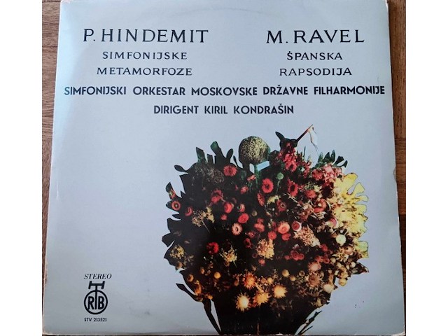 M.Ravel,P.Hindemit-Sim.Ork.Mosk.Filharmonije LP