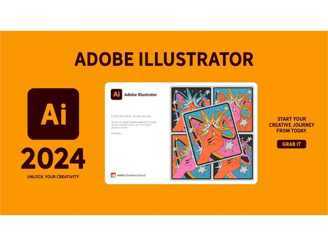 Adobe Illustrator 2024 - 12 Meseci