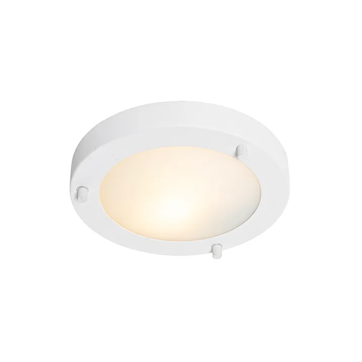 Moderna plafonska lampa bela 18 cm IP44 - Iuma