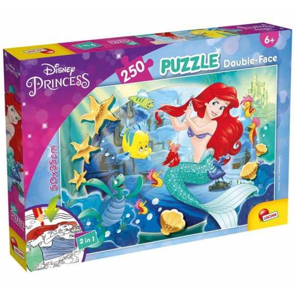 LISCIANI Puzzle Mala Sirena 2u1 složi I oboji - 250 delova