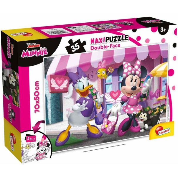 LISCIANI Puzzle Maxi Minnie 2u1 složi I oboji - 35 delova