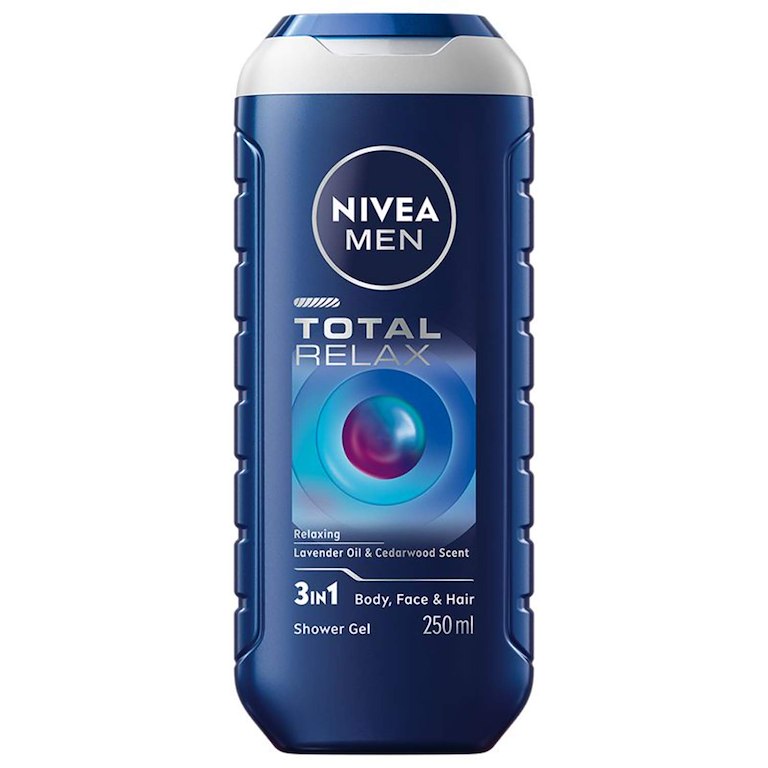 Nivea gel tuš nmen total relax 250ml nivea