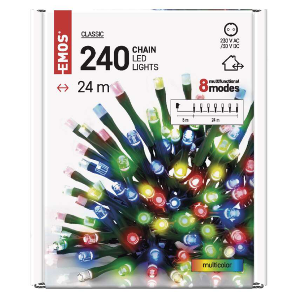 EMOS Svetlosni lanac 240 LED, 24 m