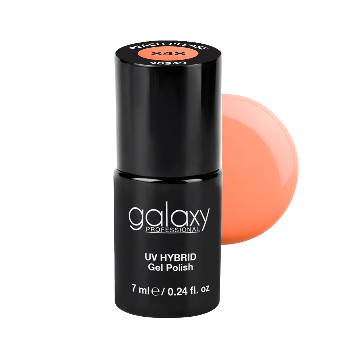 Trajni lak za nokte UV/LED GALAXY Hybrid 7ml Peach Please S848