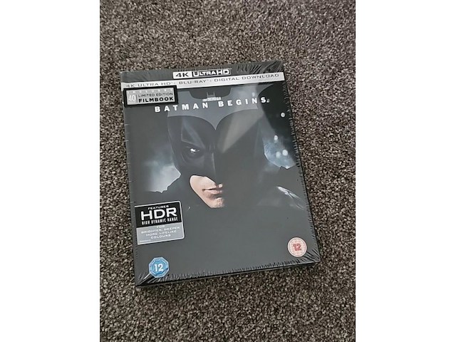 Batman Begins 4K UHD + BLU RAY Combi Filmbook