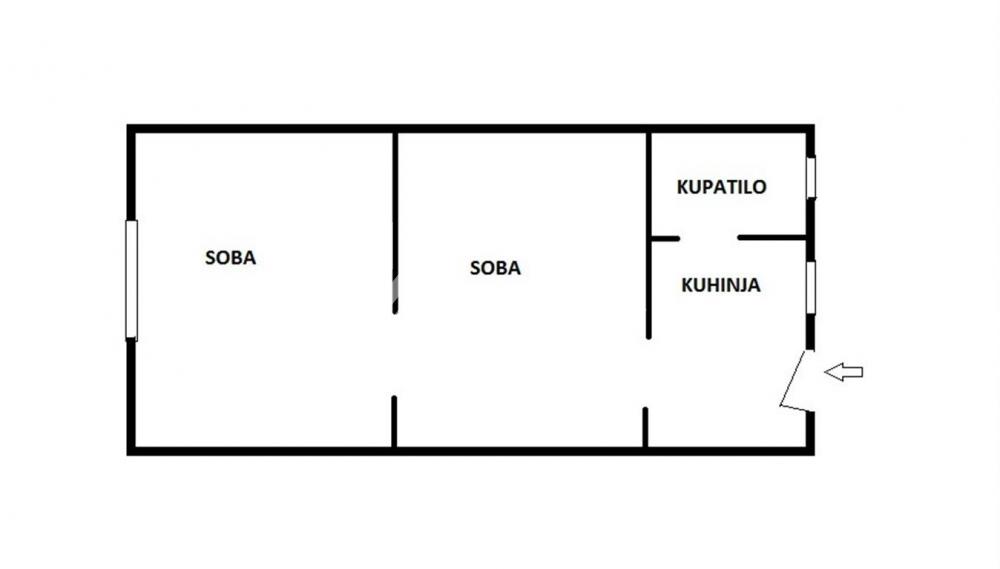 2.0 stan odlična lokacija, Gradska bolnica ID#129889 65.000 €