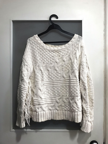 ZARA knit džemper sa resama