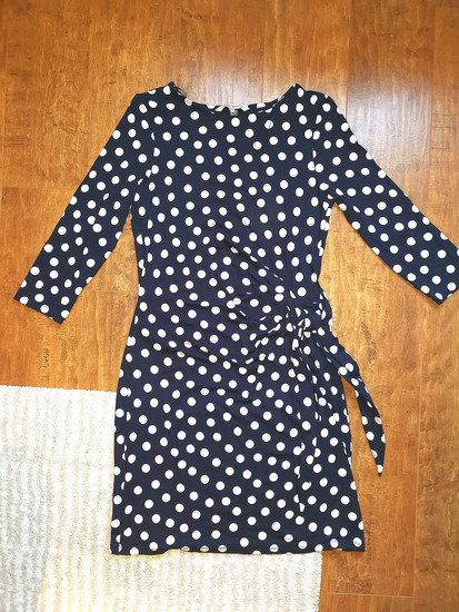 Odlicna Laura Ashley polka dot haljina