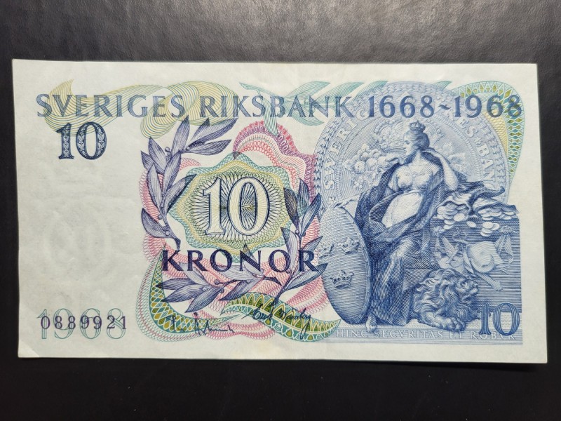 ŠVEDSKA 10 Kruna 1968