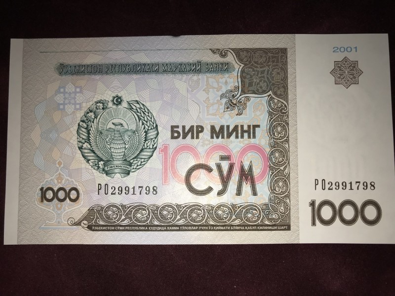 UZBEKISTAN 1000 SUM.UNC.