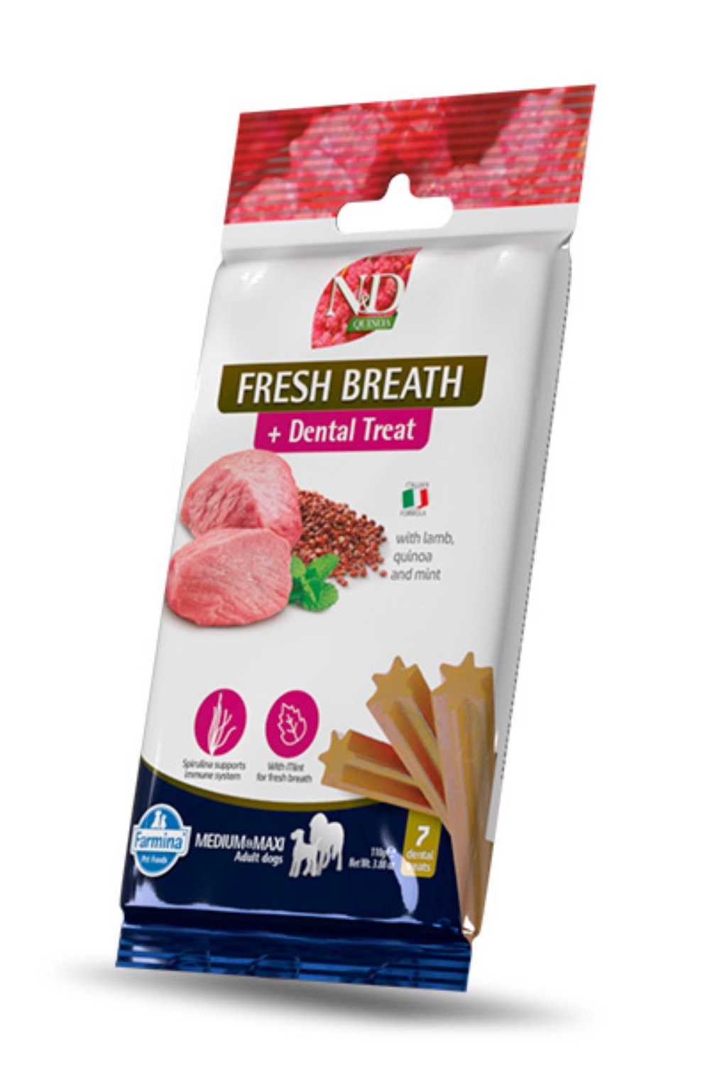 ND QUINOA FRESH BREATHE POSLASTICA ZA PSE, MED/MAX 110 G