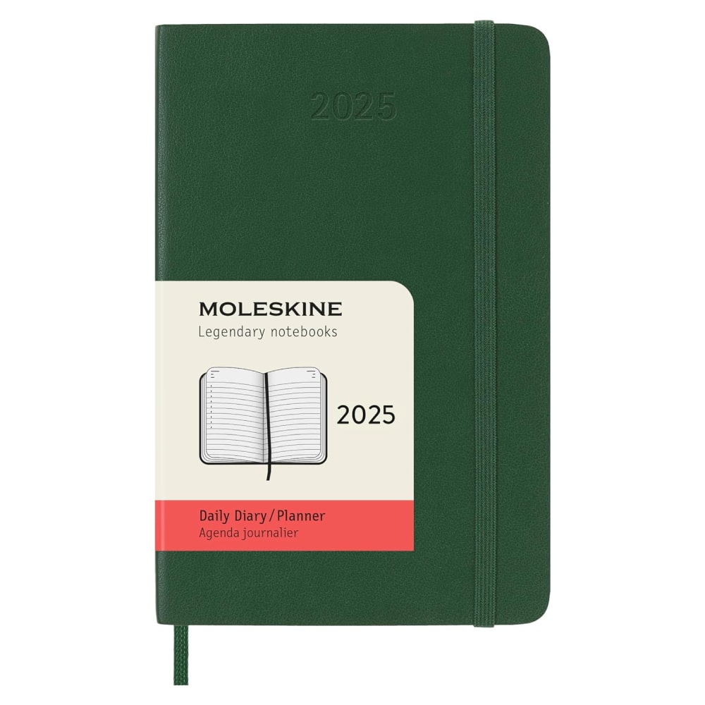 MOLESKINE Datumirani planer 2025 MP Zeleni 9 x 14 cm