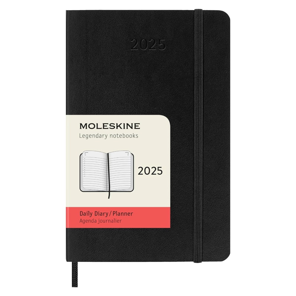 MOLESKINE Datumirani planer 2025 MP Crni 9 x 14 cm