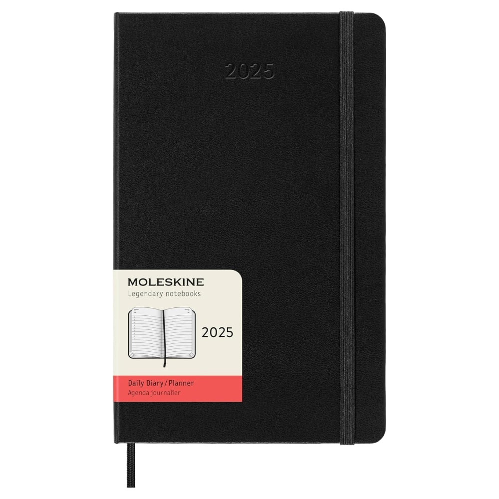 MOLESKINE Datumirani planer 2025 TP Crni 13 x 21 cm