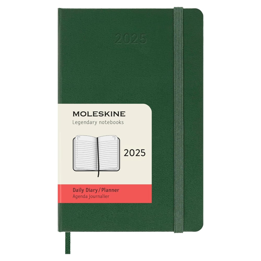 MOLESKINE Datumirani planer 2025 TP Zeleni 9 x 14 cm